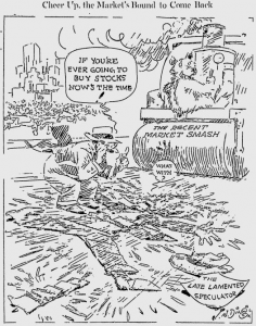 Cartoons of the 1929 Crash • Novel Investor